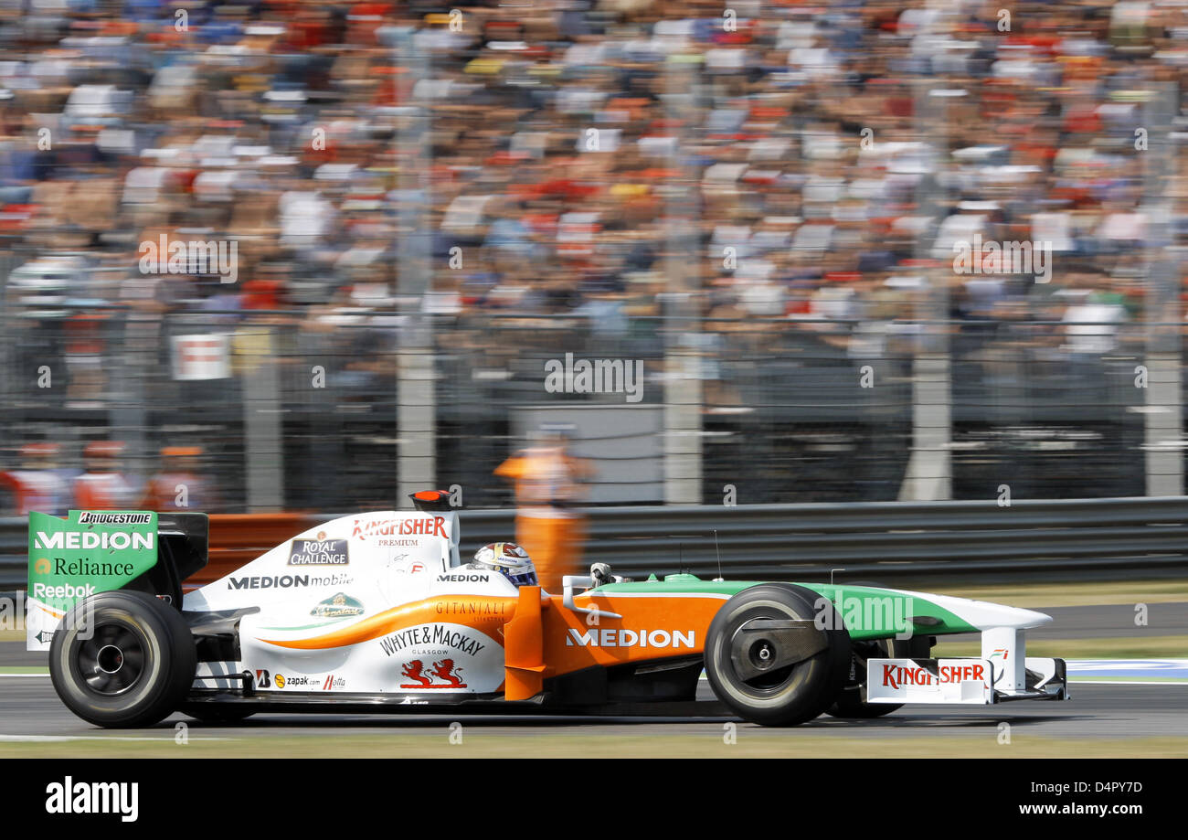 German Formula One driver Adrian Sutil of Force India pictured during ...