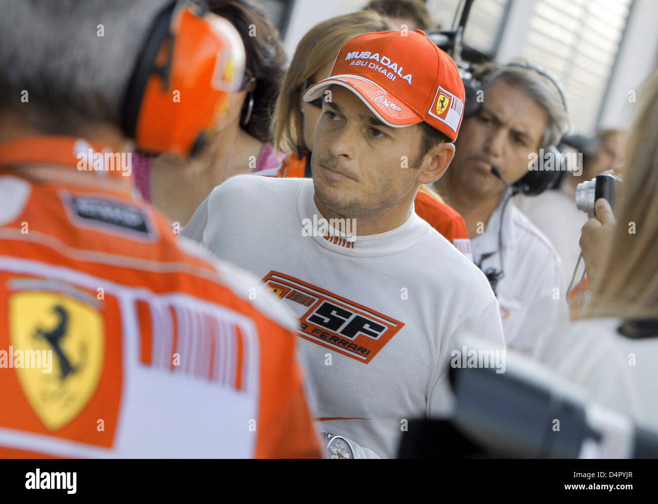 Italian Formula One driver Giancarlo Fisichella of Scuderia Ferrari ...