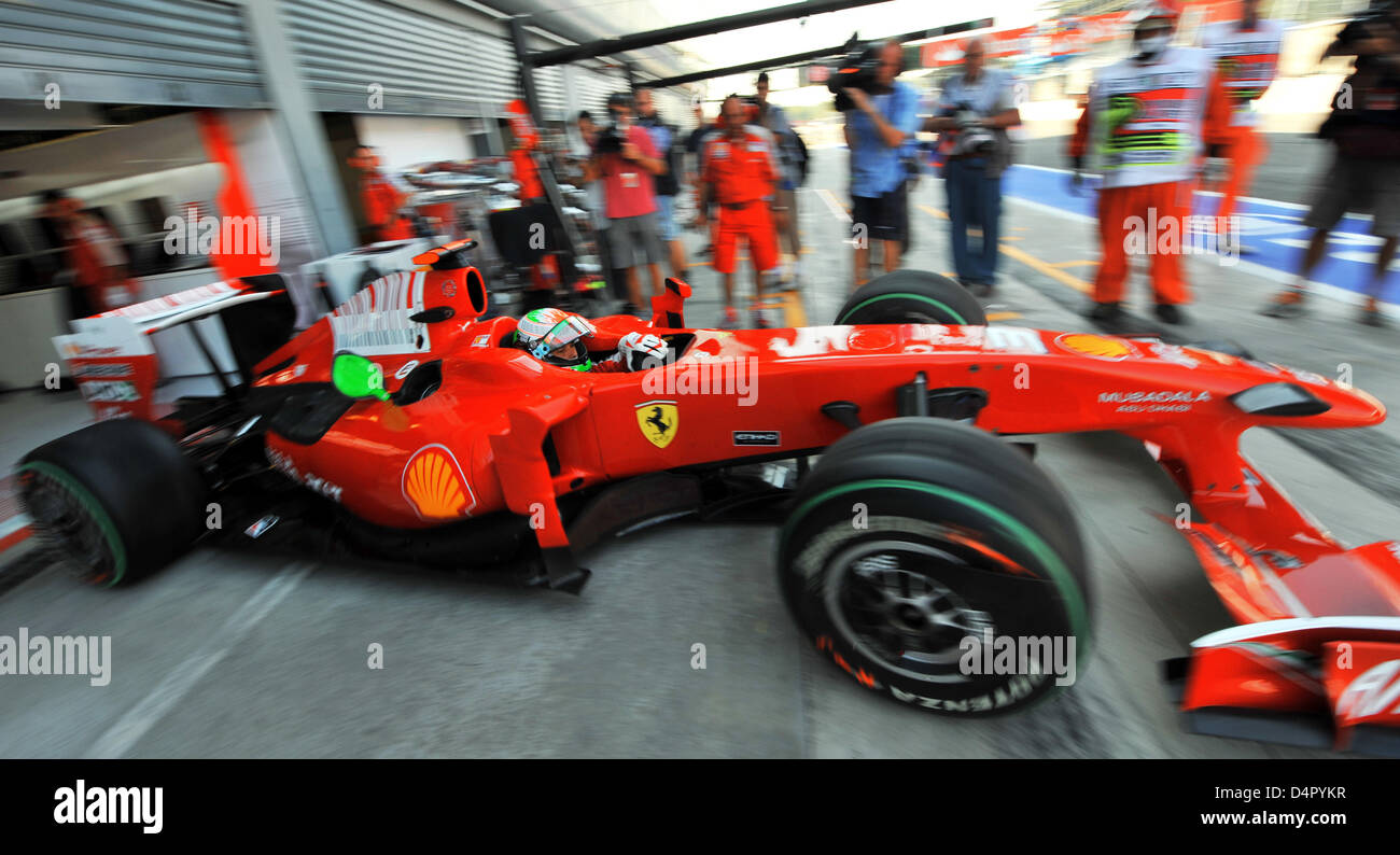 Italian Formula One driver Giancarlo Fisichella of Scuderia Ferrari ...