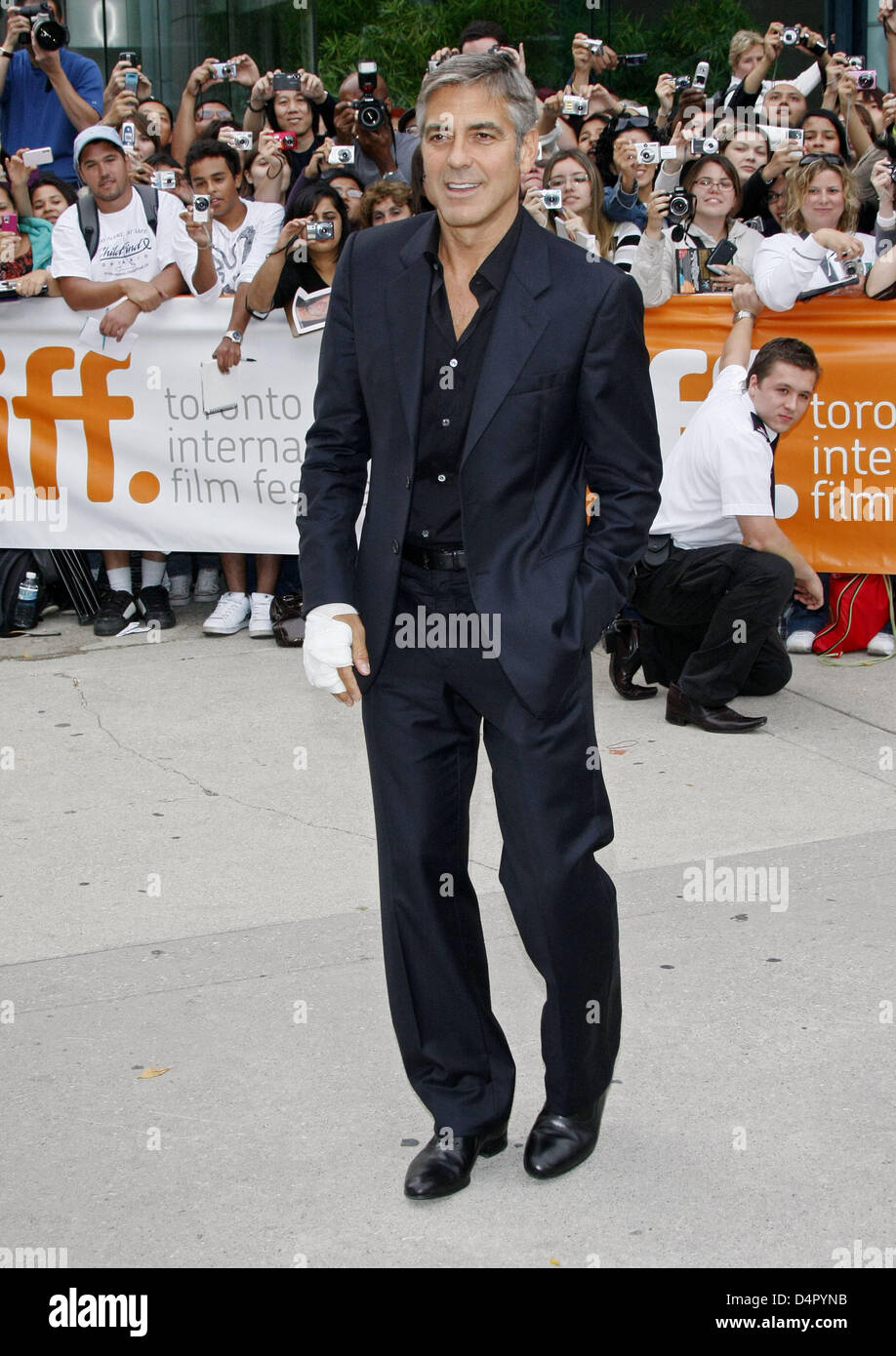 US actor George Clooney arrives for the premiere of the film ?The Men ...