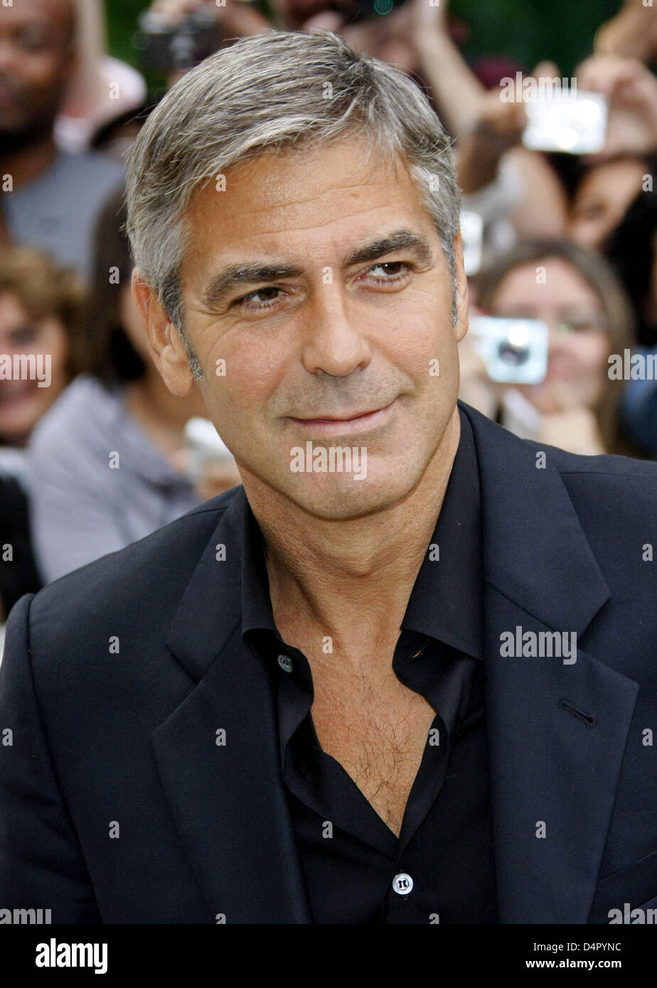 US actor George Clooney arrives for the premiere of the film ?The Men ...