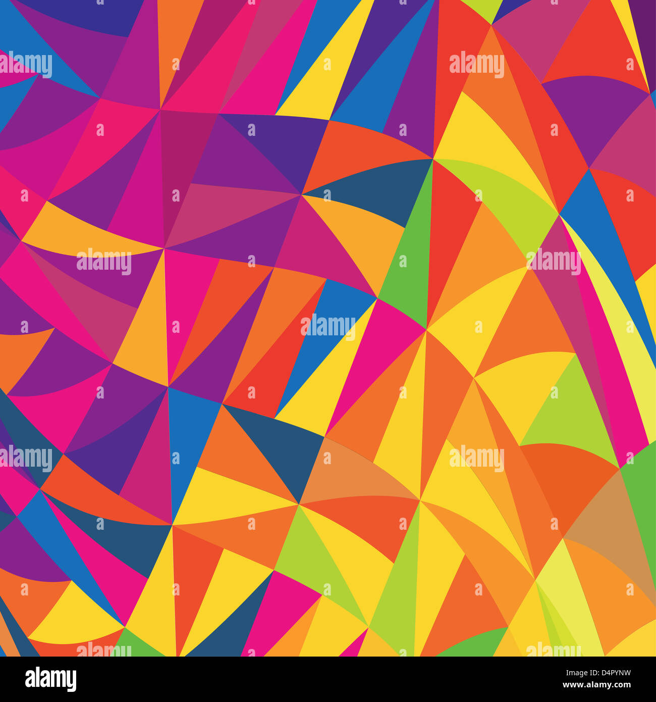 Multi-colored triangles background Stock Photo - Alamy