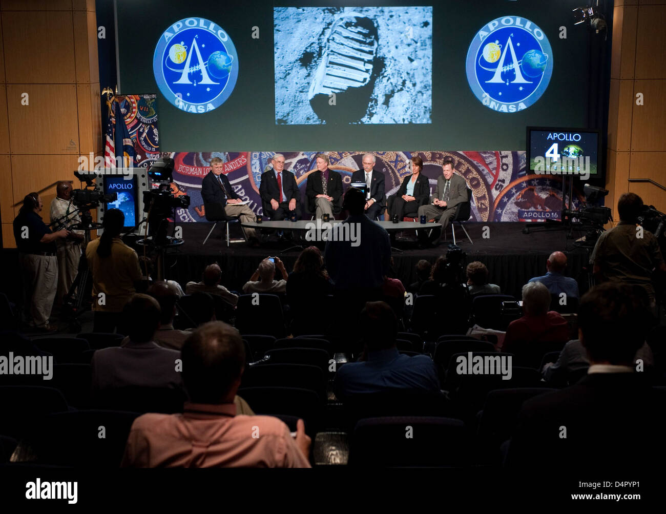 A discussion panel on the legacy of the Apollo missions during its 40th ...