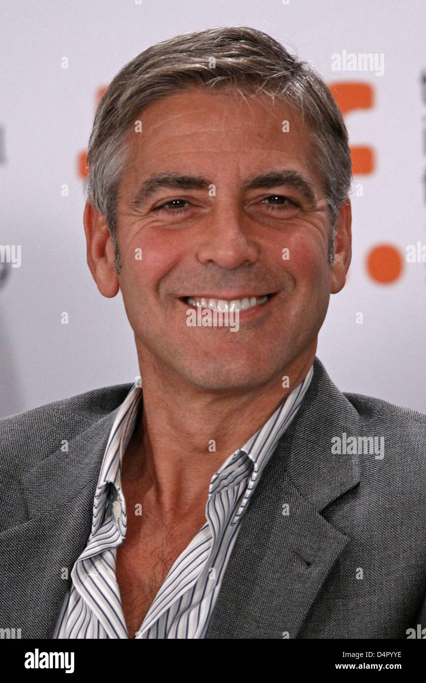 Actor George Clooney attends the press conference of the film ?Up In ...