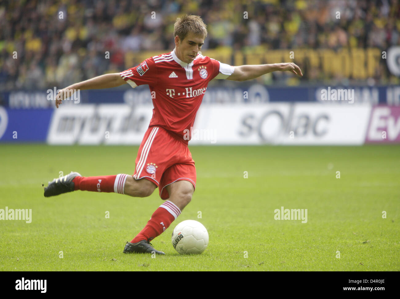 Bayern Munich?s Philipp Lahm controls the ball 1-3 during the German ...