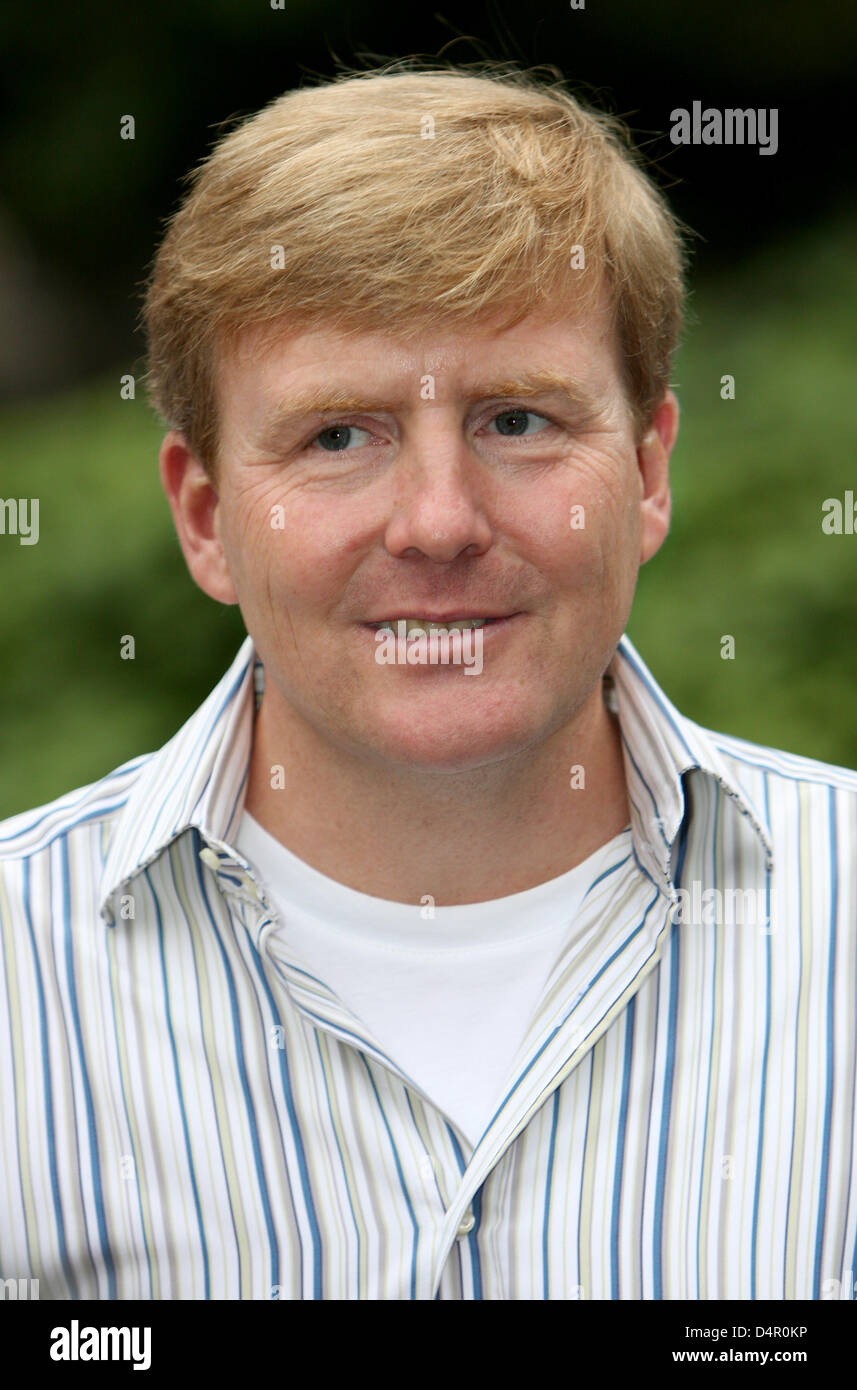 Crown Prince Willem-Alexander of the Netherlands smiles on Governor's ...