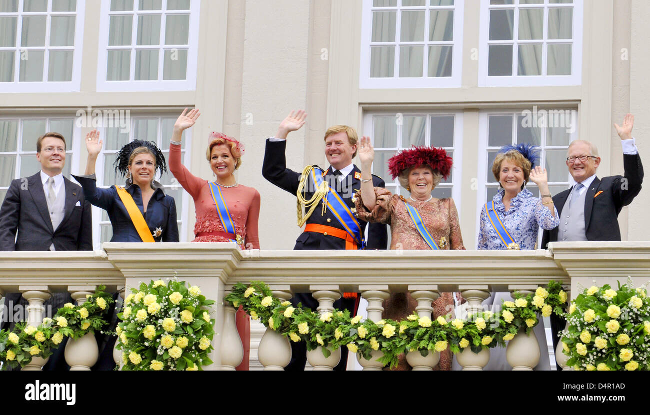 Dutch Prince Constantijn (L-R), Princess Laurentien, Crown Princess ...