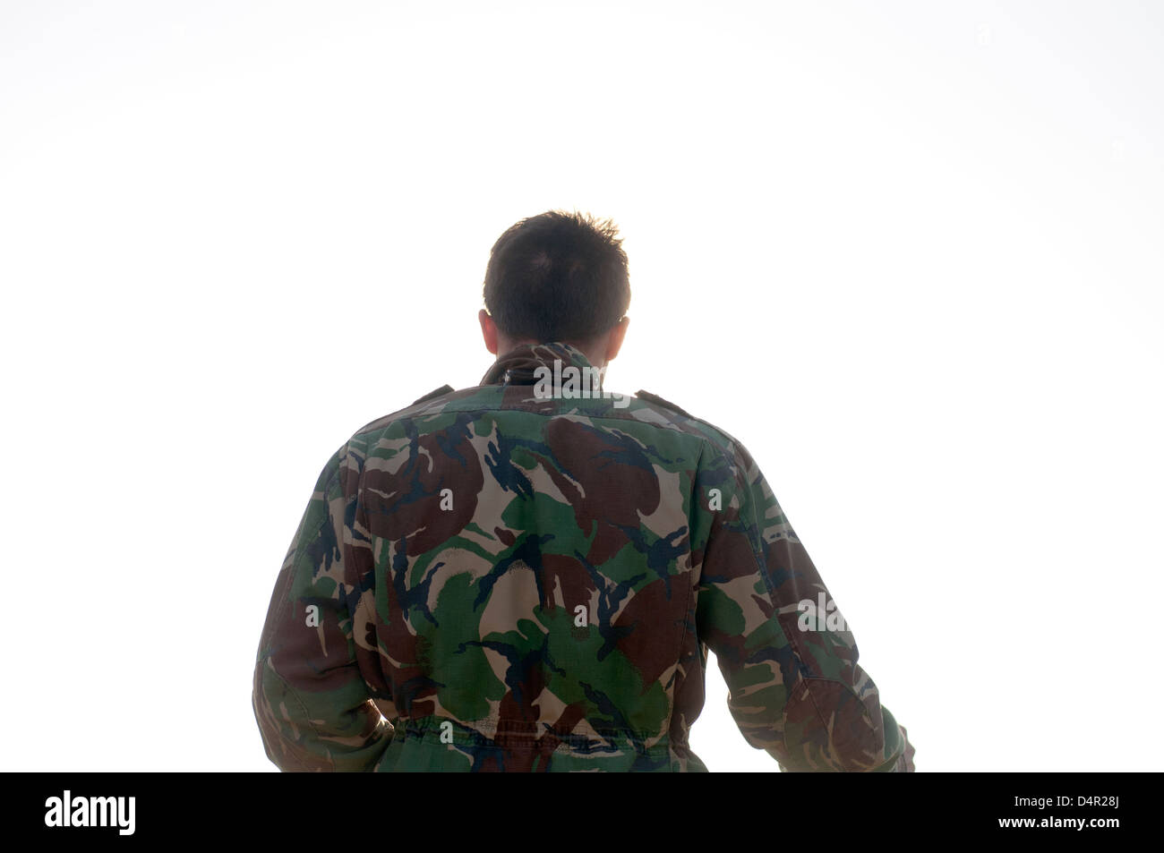 Rear view of soldier hi-res stock photography and images - Alamy