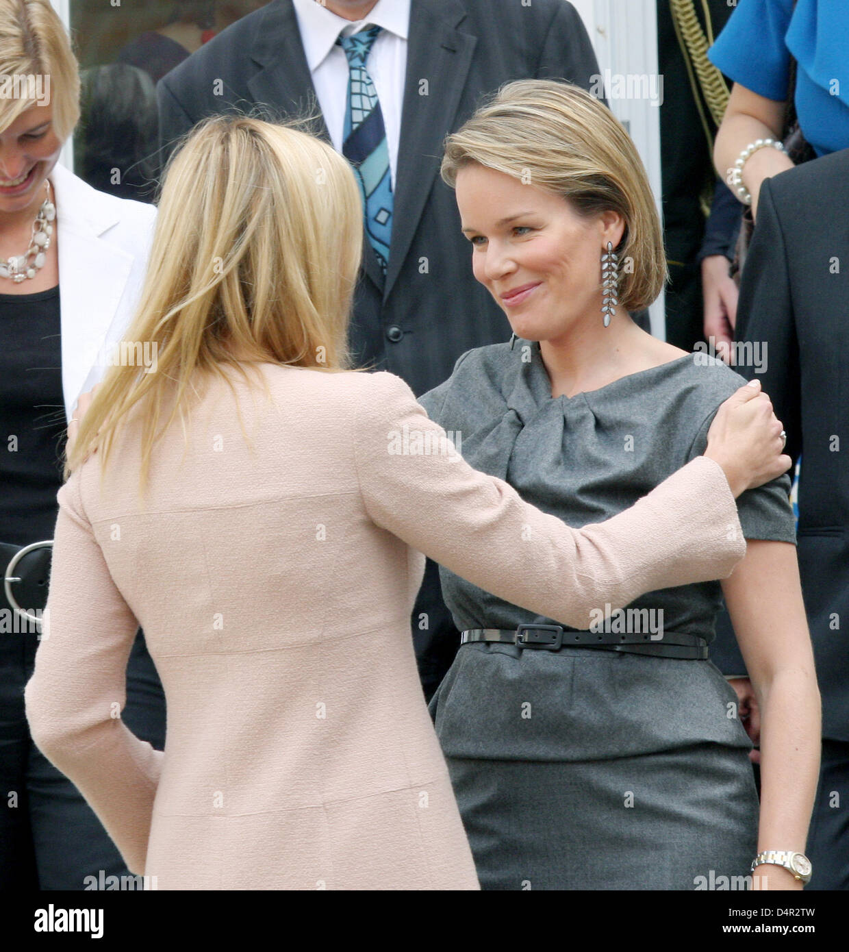 Belgian Crown Princess Mathilde (R) and Dutch Crown Princess Maxima ...