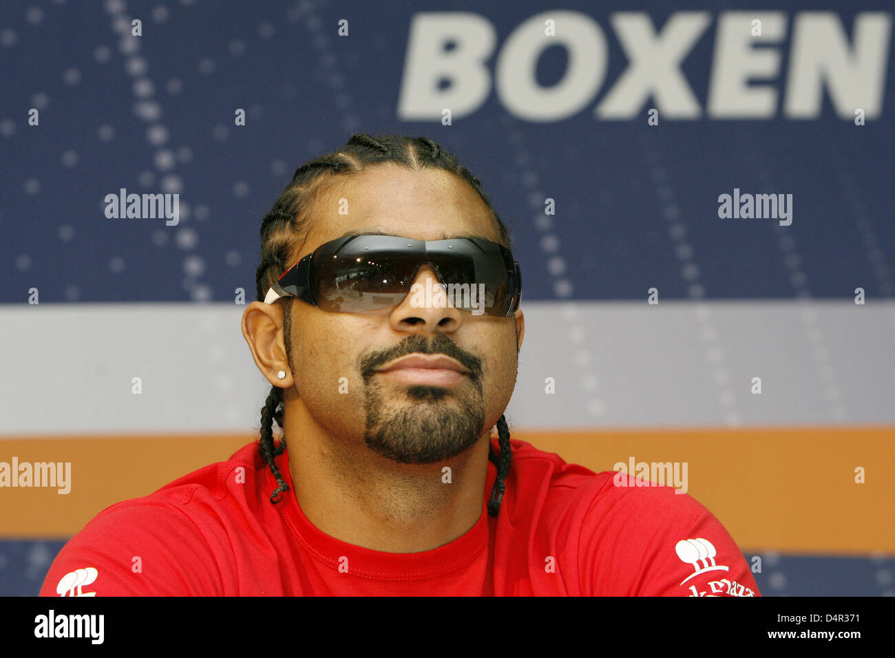 British heavyweight boxer David Haye pictured during a press conference ...