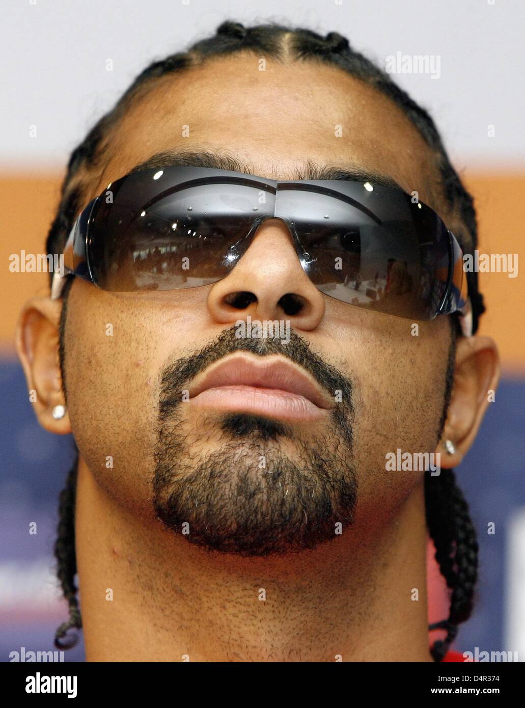 British heavyweight boxer David Haye pictured during a press conference ...