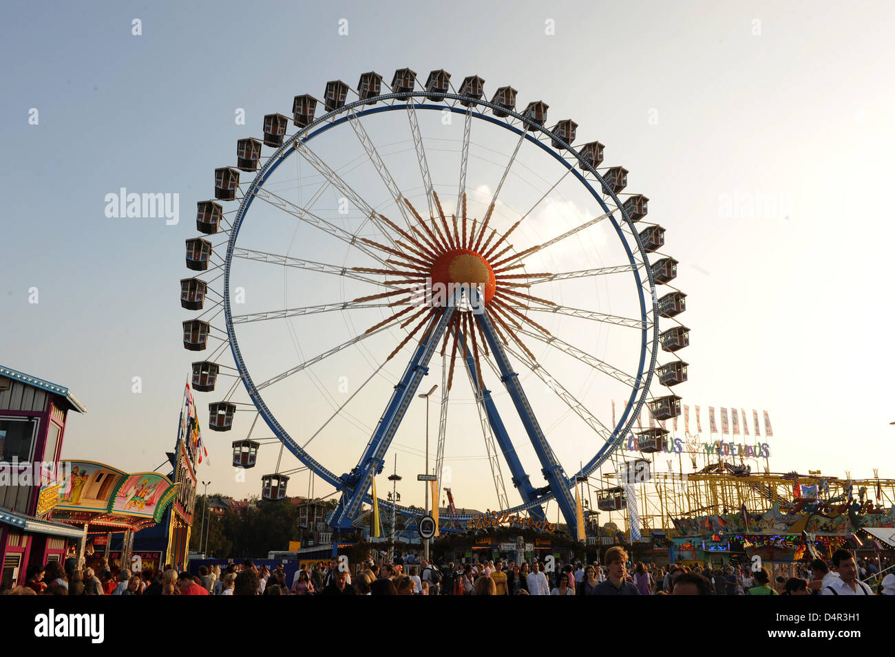 The big wheel pictured at the 176th Oktoberfest in Munich, Germany, 22 ...