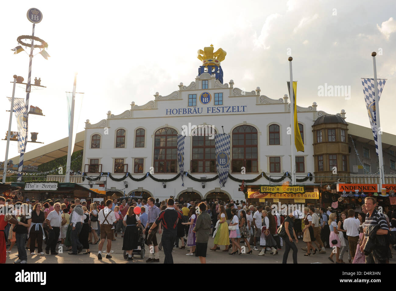 The ?Hofbraeu? beer tent pictured at the 176th Oktoberfest in Munich ...