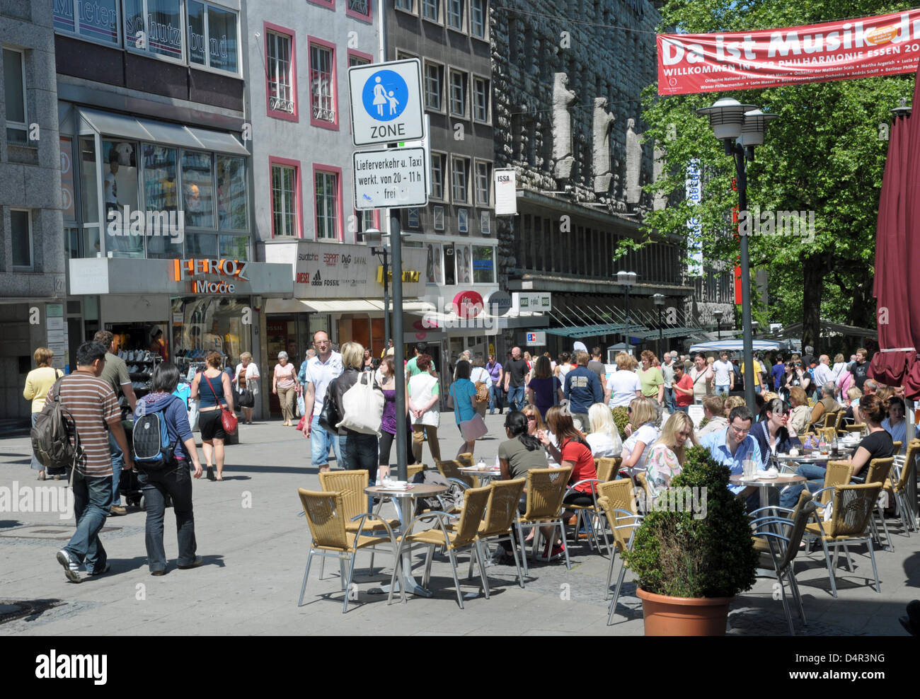 The city?s shopping area Kettwiger Strasse pictured in Essen, Germany ...