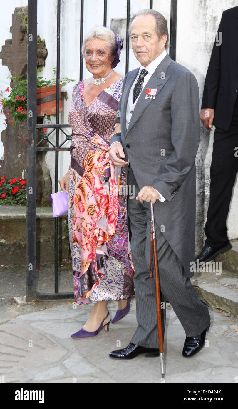 Prince Henri d?Orleans (76) and Spanish Princess Micaela Cousino ...