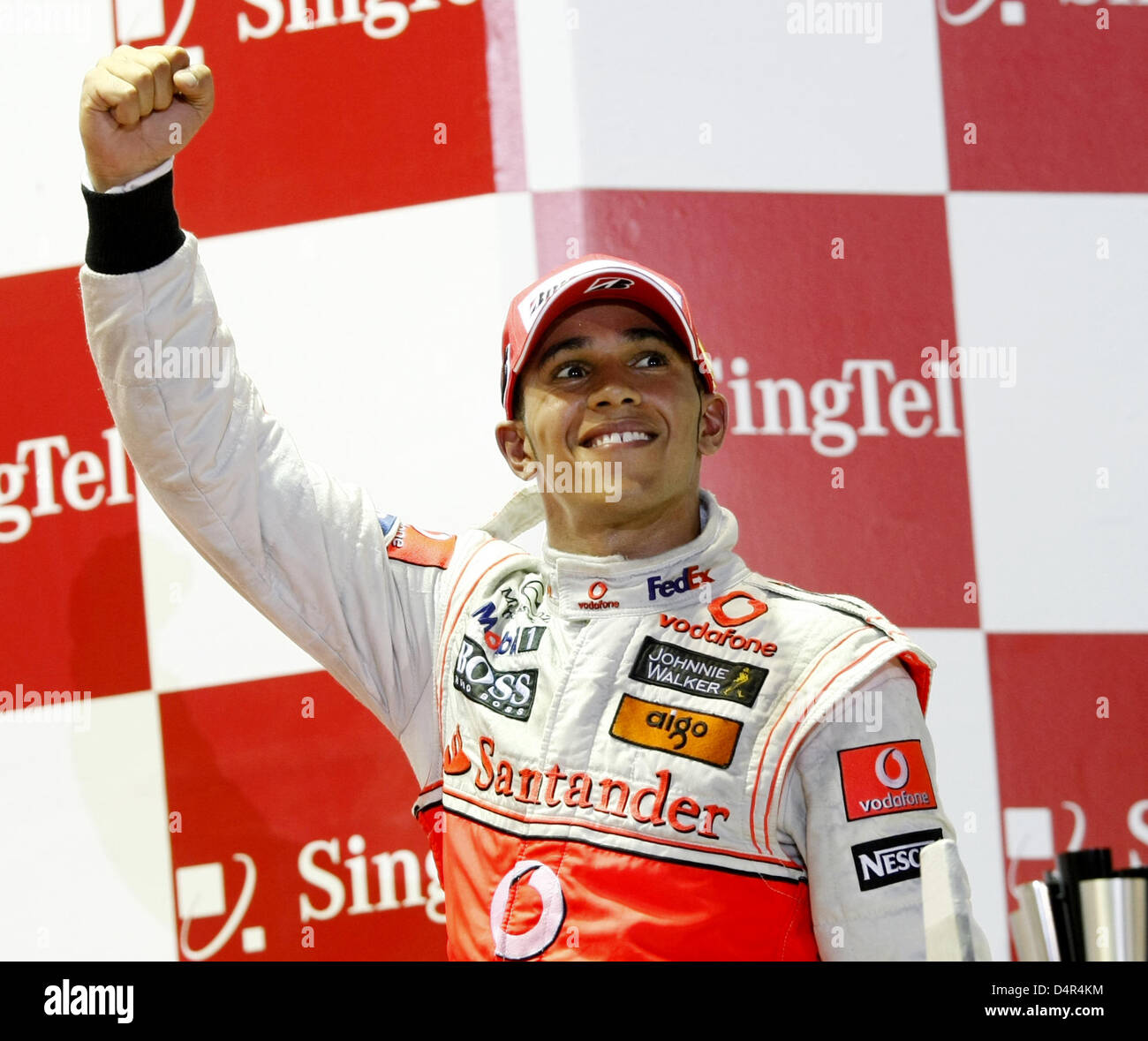 British Formula One driver Lewis Hamilton of McLaren Mercedes ...