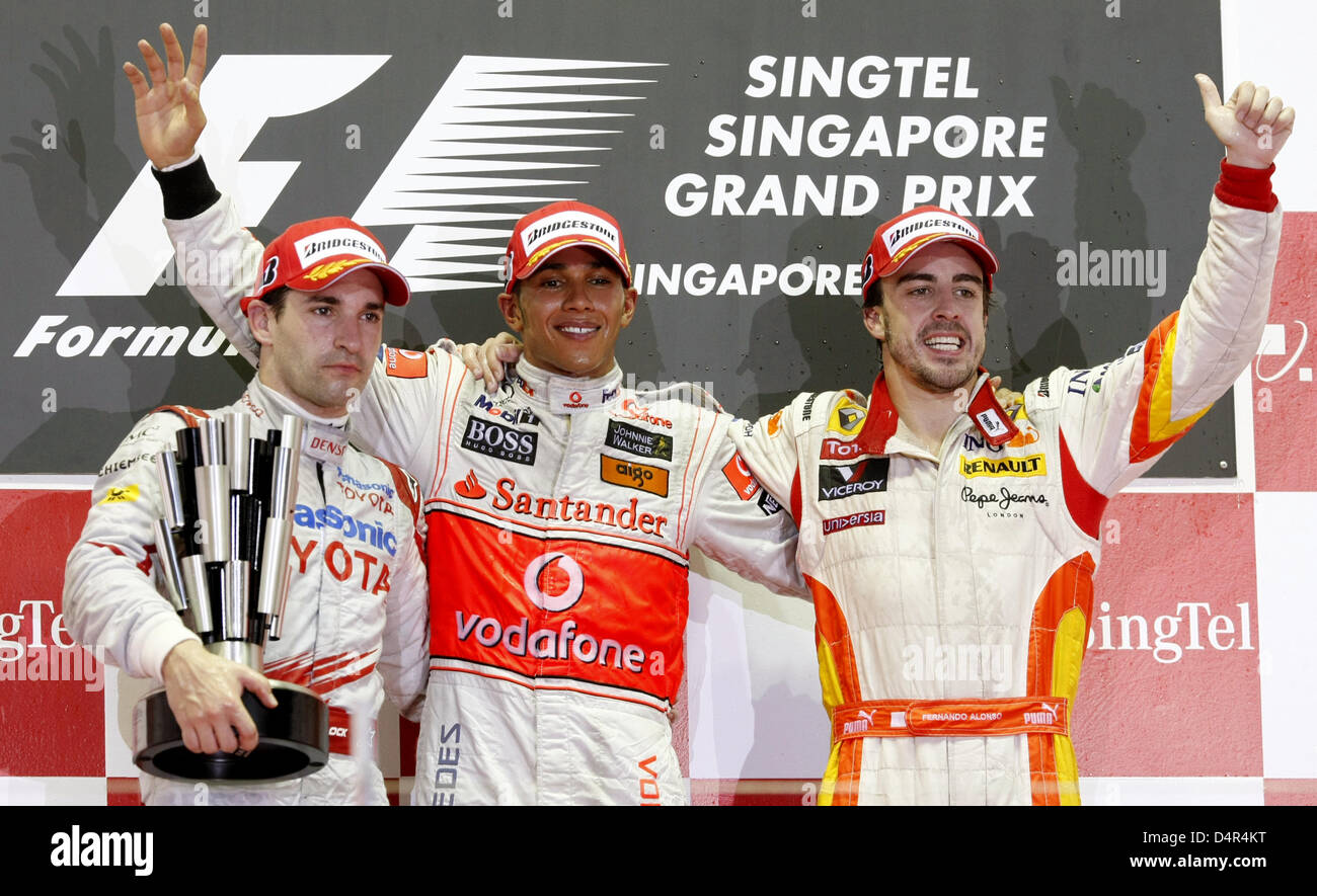 British Formula One driver Lewis Hamilton of McLaren Mercedes (C ...