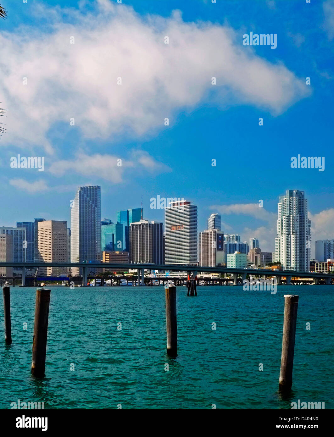 Miami view skyline hi-res stock photography and images - Alamy