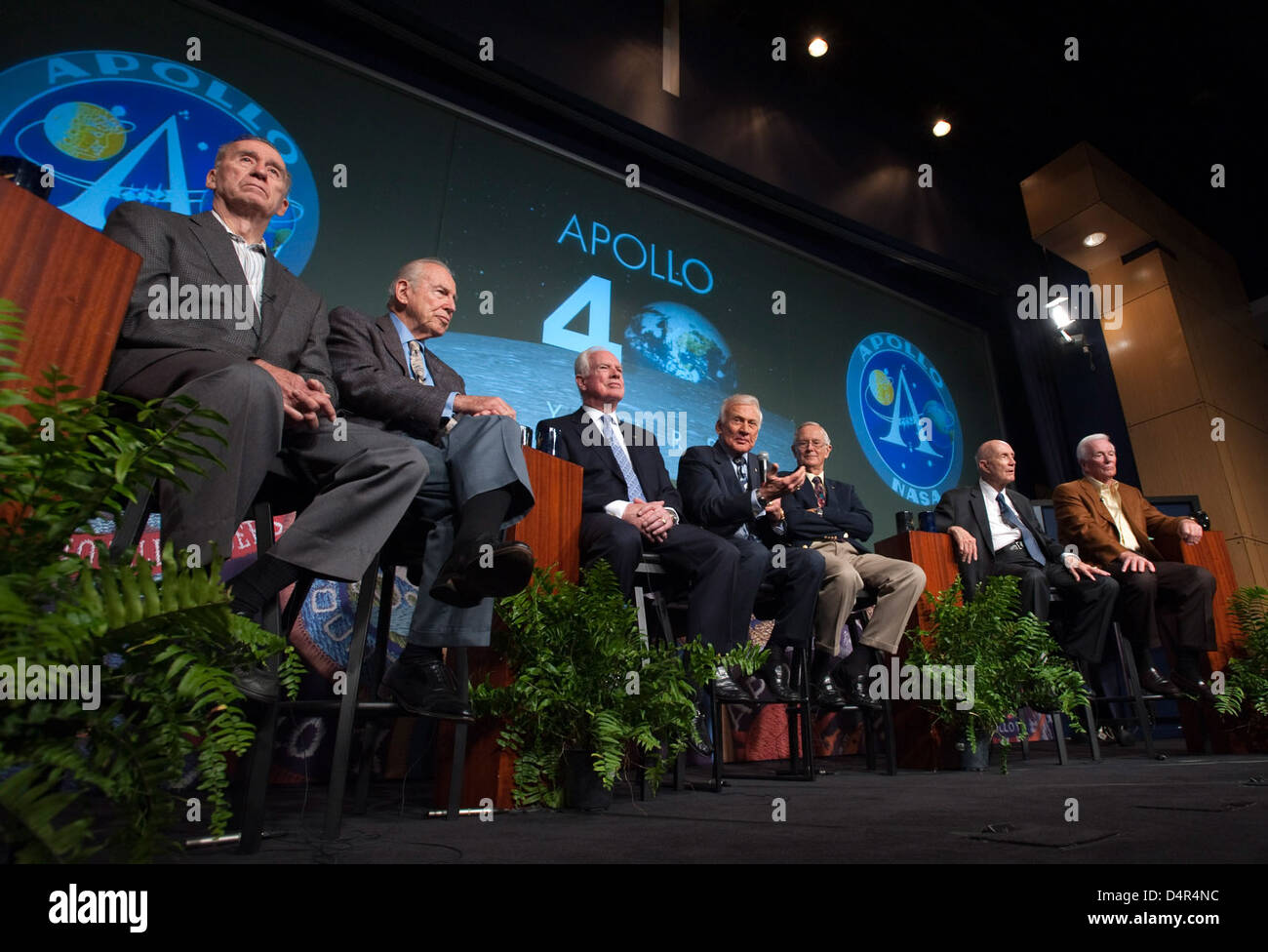 NASA holds a press conference to mark the 40th anniversary of Apollo ...