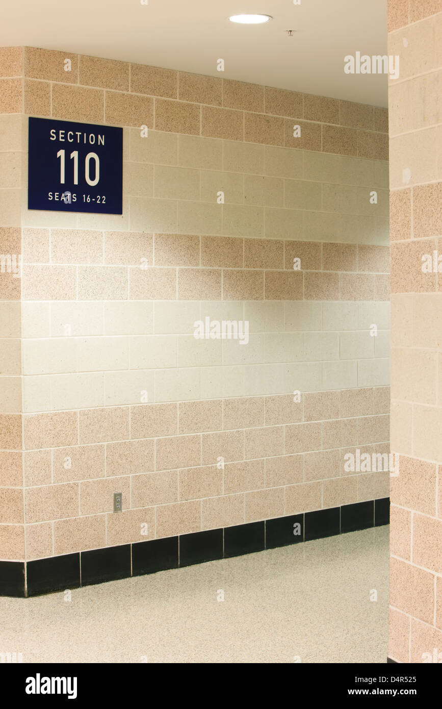 Section number sign on tiled wall Stock Photo - Alamy