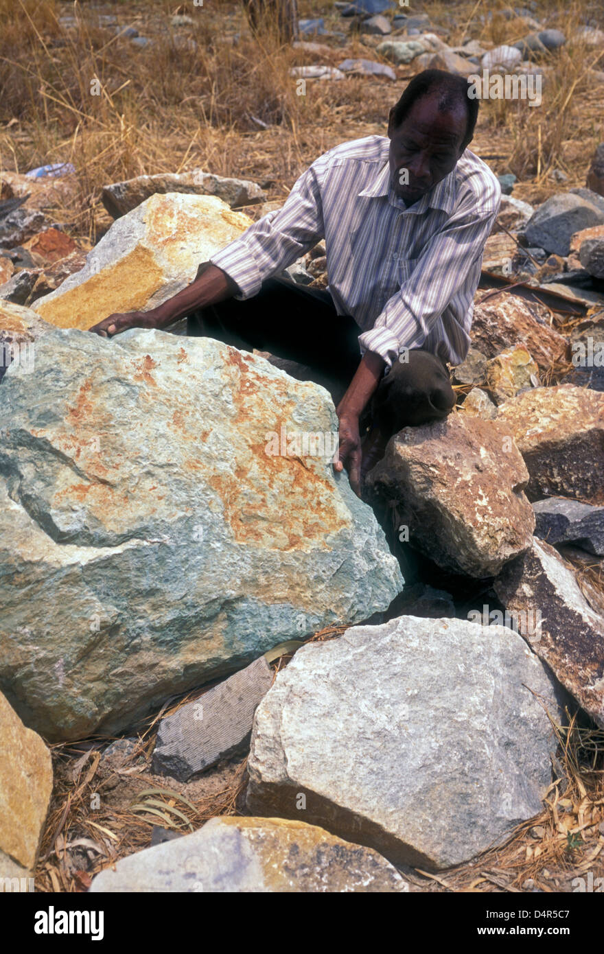Henry Munyaradzi, Shona sculptor, at, Tengenenge Sculpture Community ...