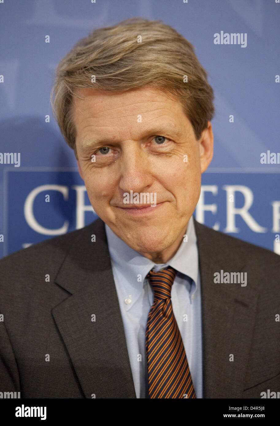 US economist Robert Shiller pictured at the Goethe University in ...