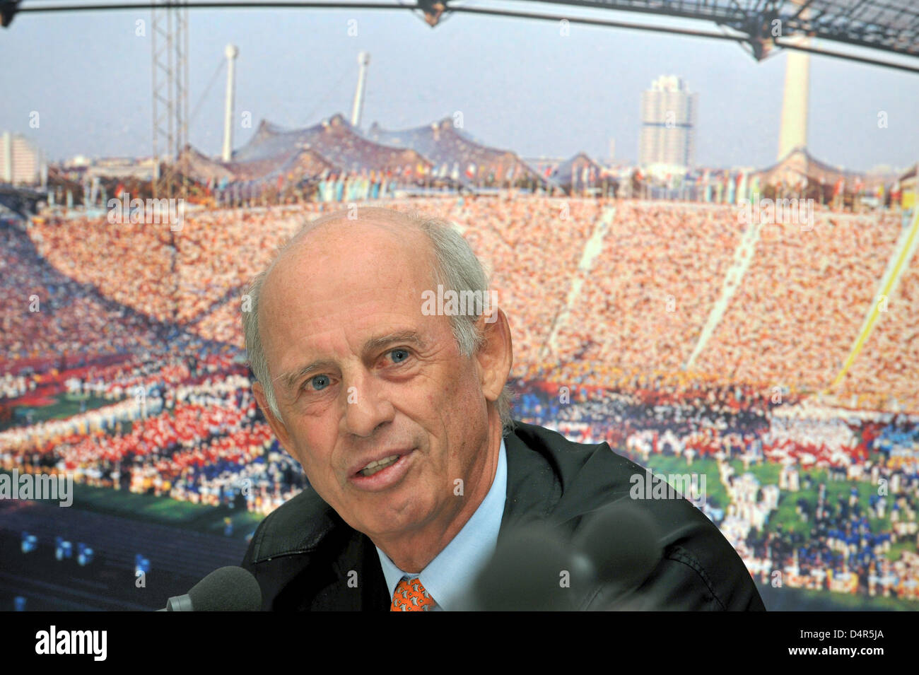 Entrepreneur Willi Bogner pictured at a press conference in the Olympic ...