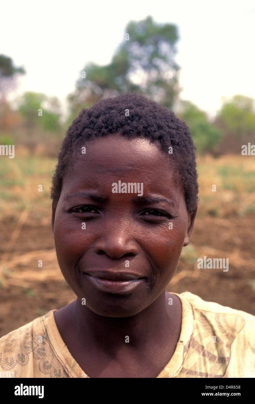 1, one, Zimbabwean, woman, adult woman, eye contact, front view ...