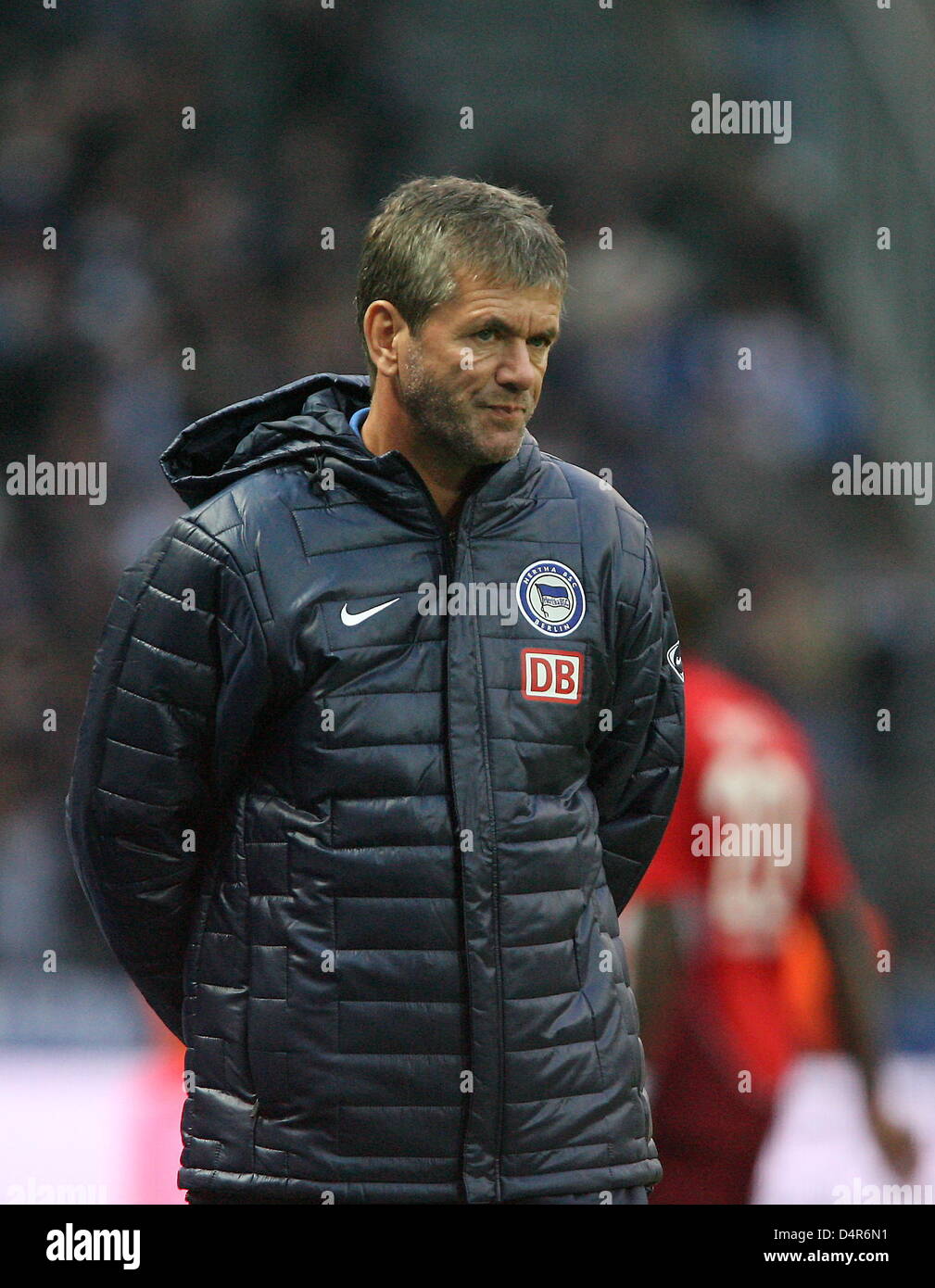 Berlin?s coach Friedhelm Funkel pictured at the sideline during the ...
