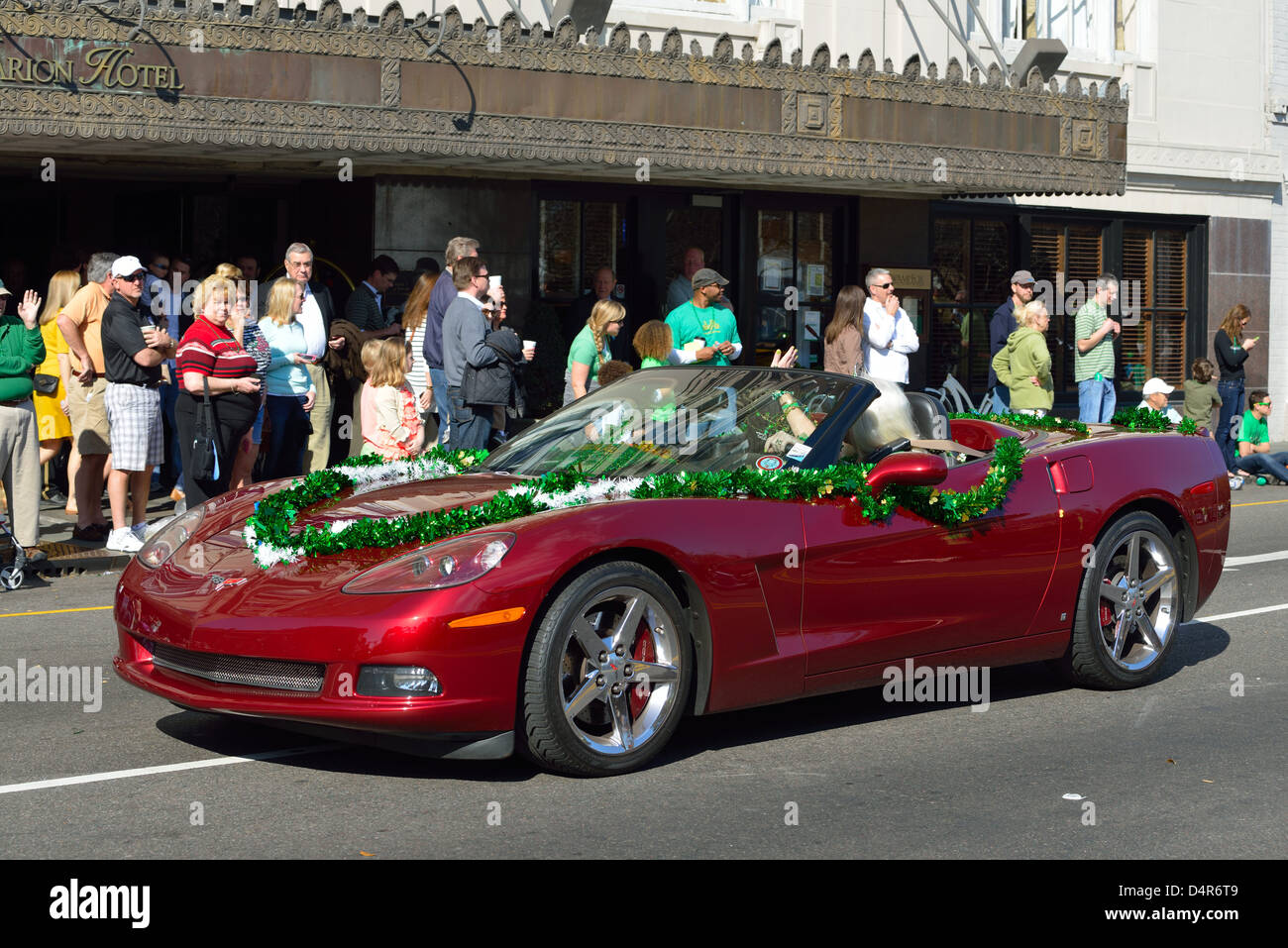 Red Corvette convertible Stock Photo - Alamy