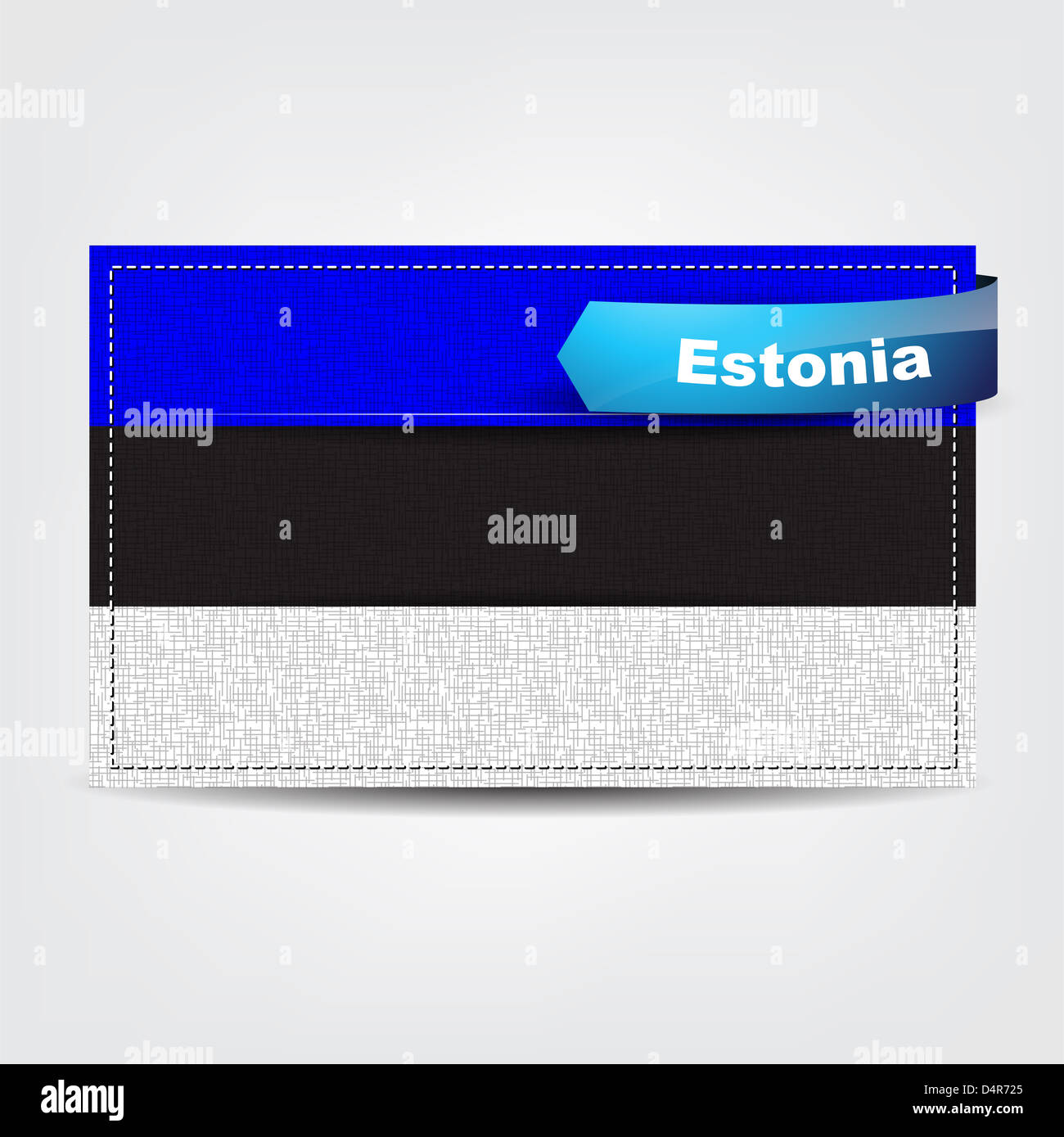 Fabric texture of the flag of Estonia with a blue bow Stock Photo - Alamy