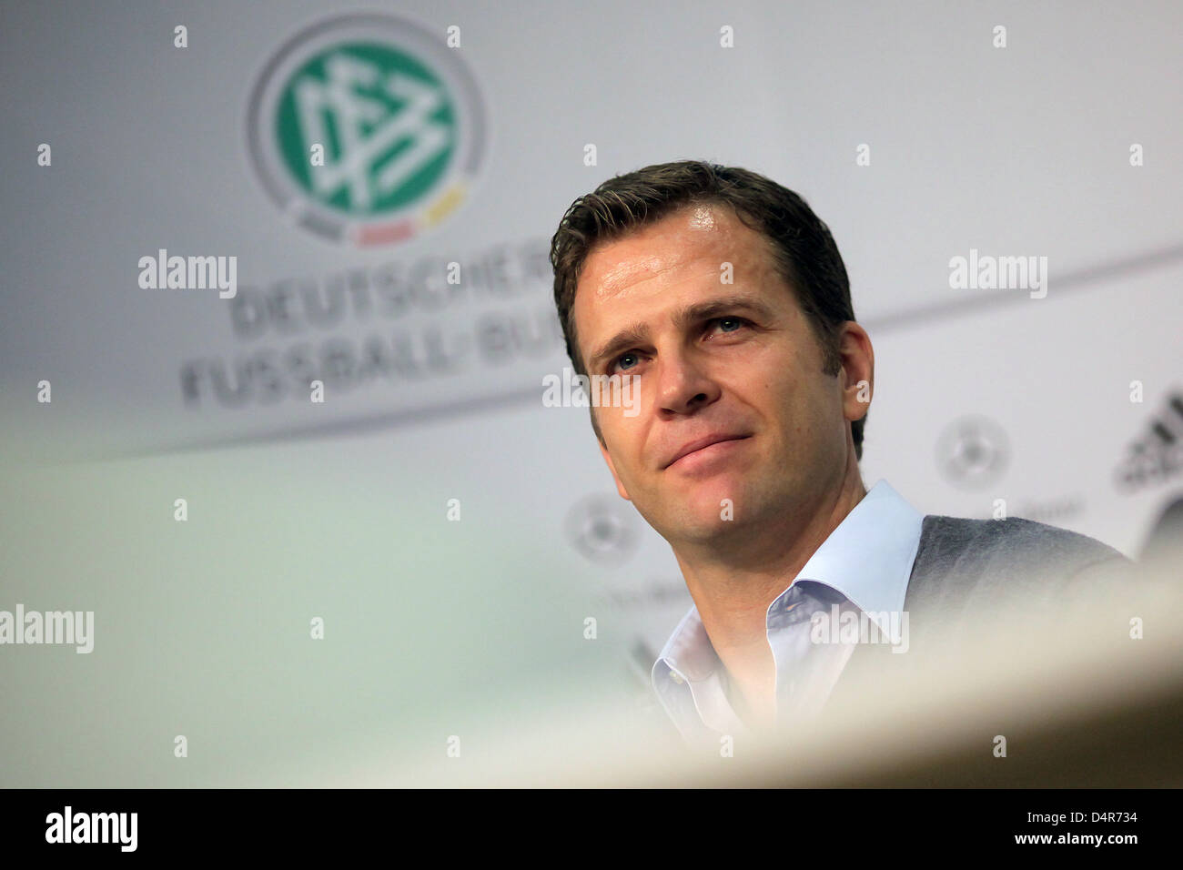 Oliver Bierhoff, manager of the German national soccer team, pictured ...