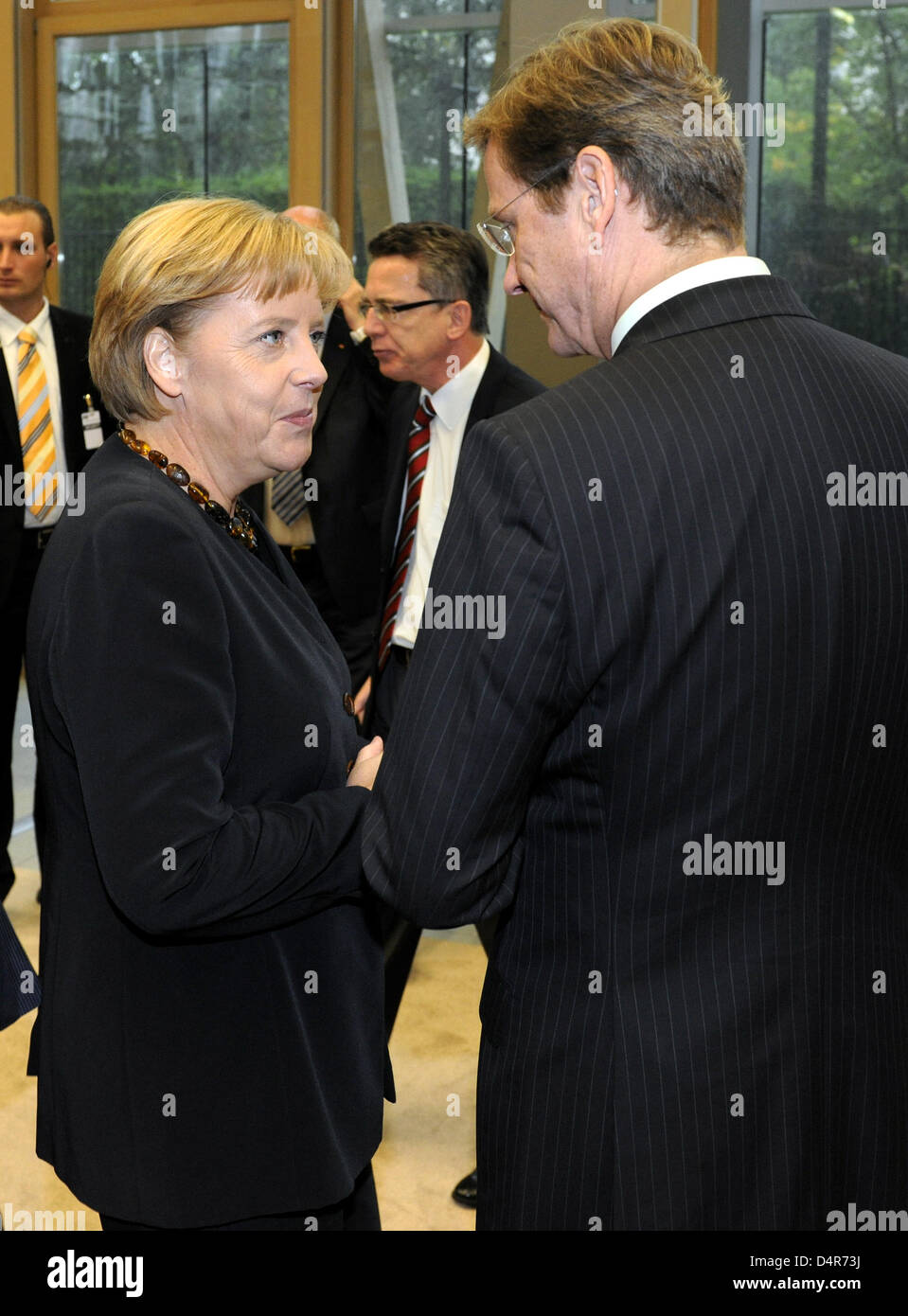 The heads of the negotiation delegations of CDU and FDP, German ...