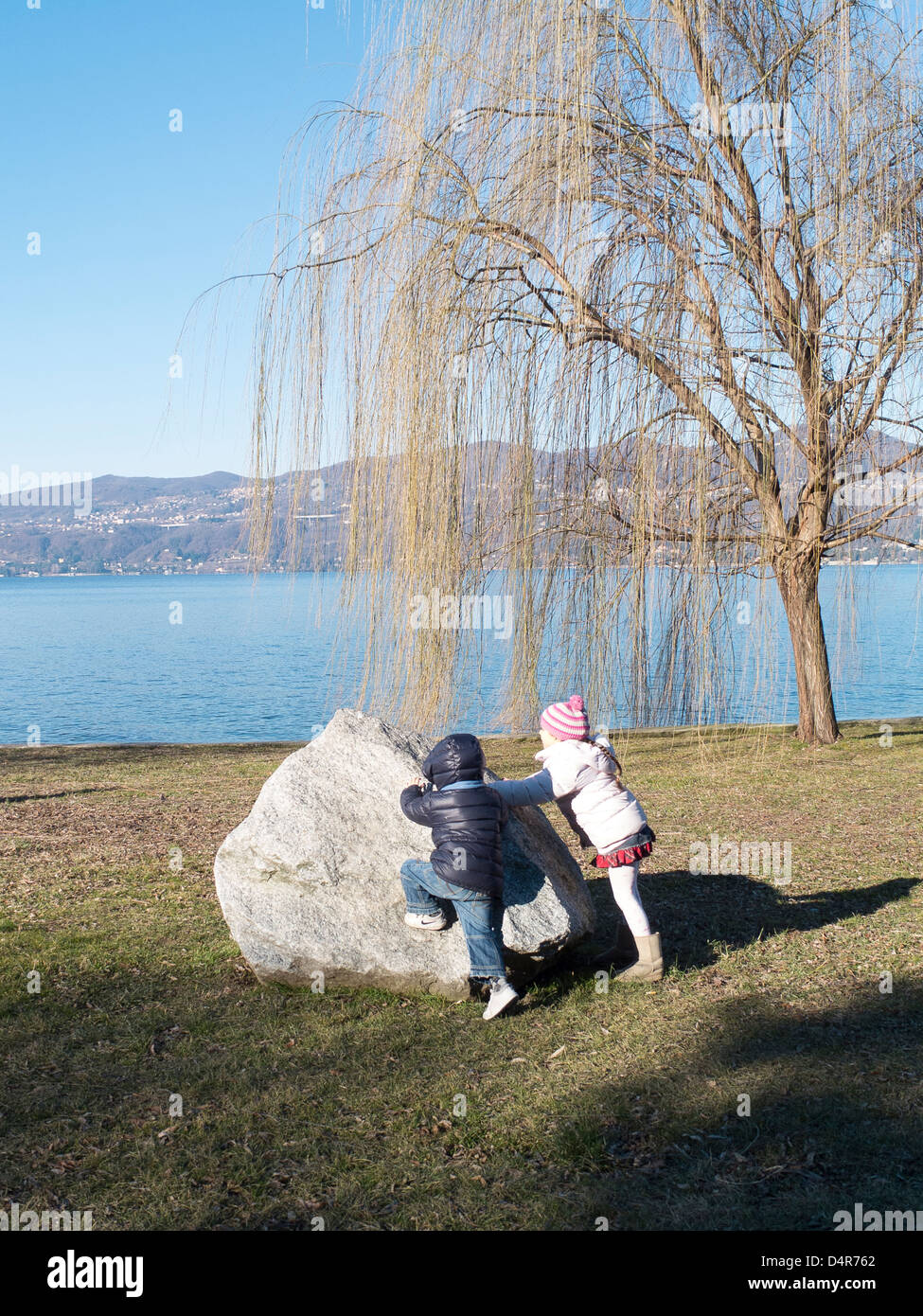 Children climb hi-res stock photography and images - Alamy