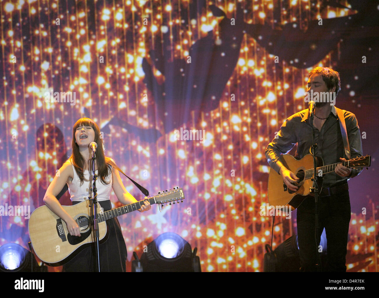 Norwegian singer Marit Larsen performs on stage during the ?Tribute to ...