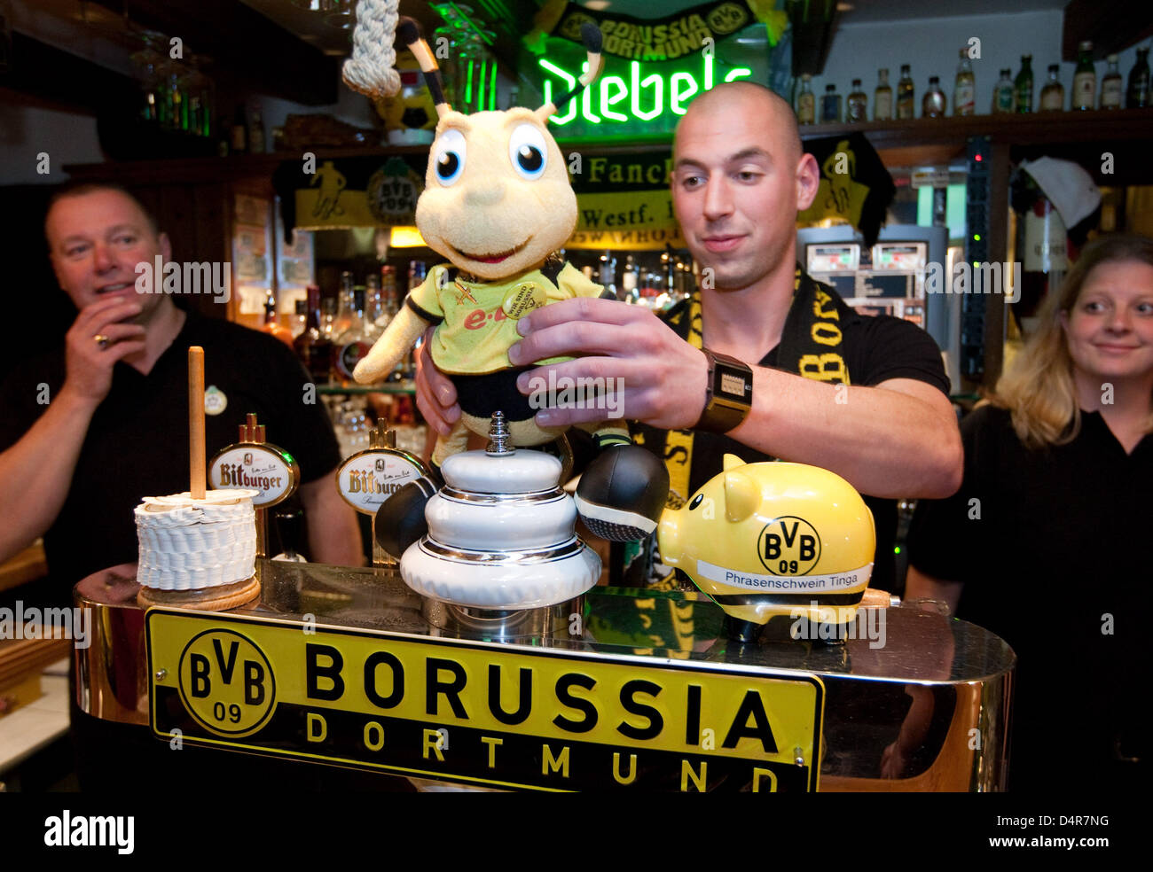 Dennis Falk of fan club ?1995 Suedlohn? for German Bundesliga club ...