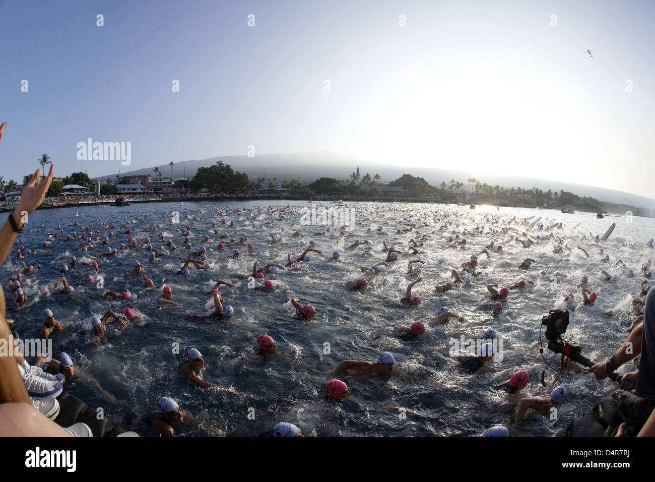 Some 1800 triathletes start in the Ironman Triathlon World ...