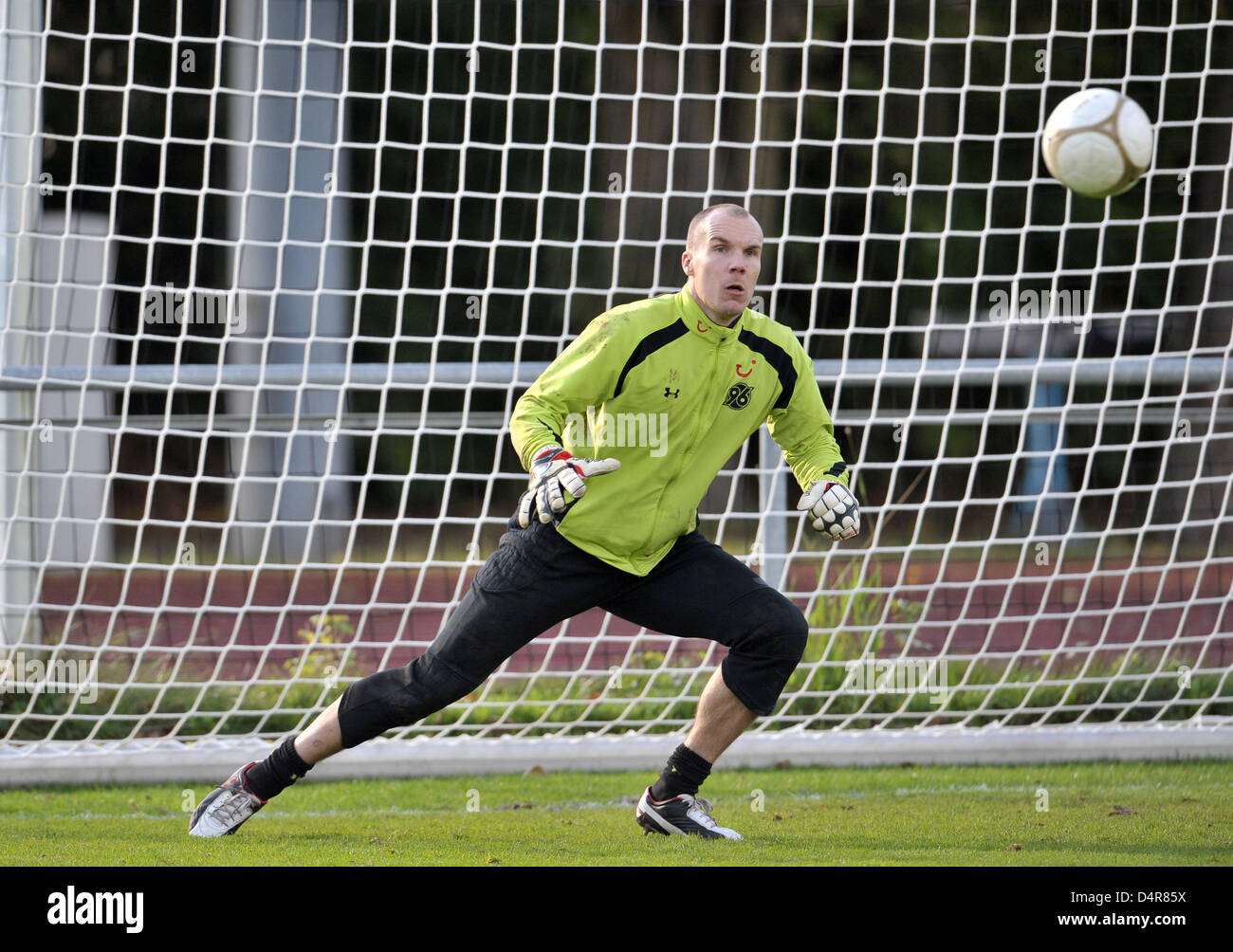 Robert Enke, goalkeeper of German Bundesliga soccer team Hanover 96 ...