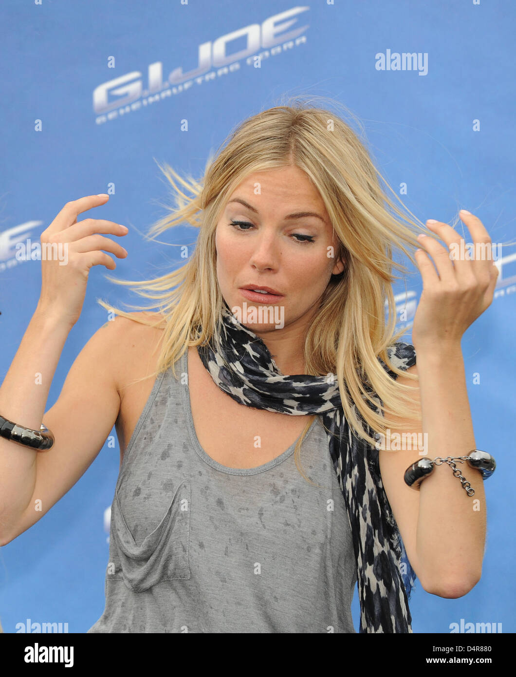 US actress Sienna Miller poses during a photo call on the film ?G.I ...