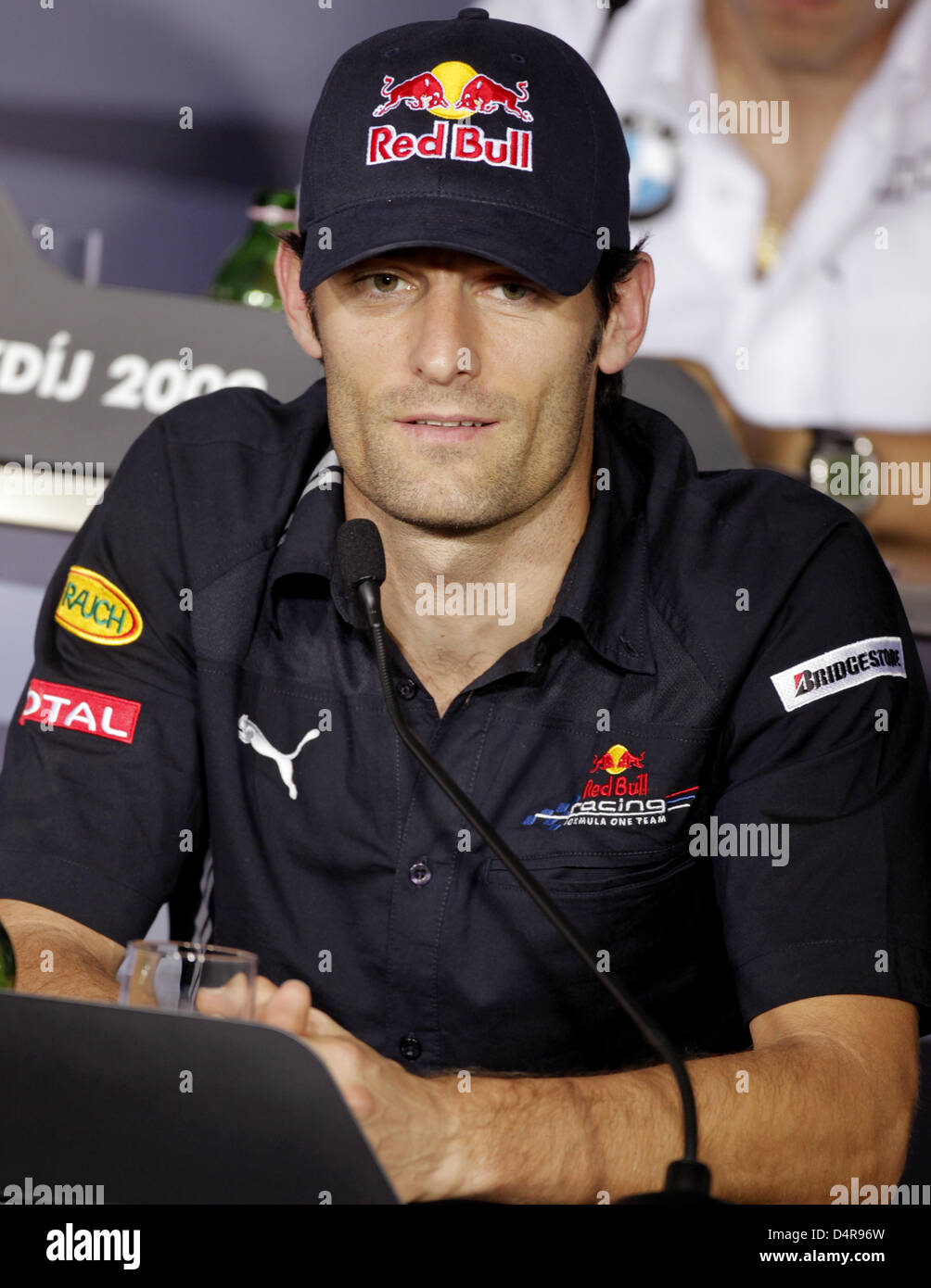 Australian Formula One driver Mark Webber of Red Bull Racing at a FIA ...