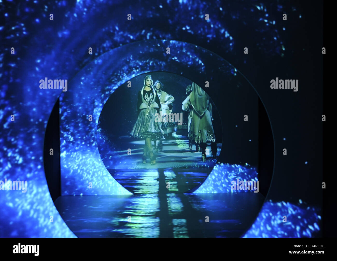 An installation of a catwalk forms part of the exhibition ?Catwalk? at ...