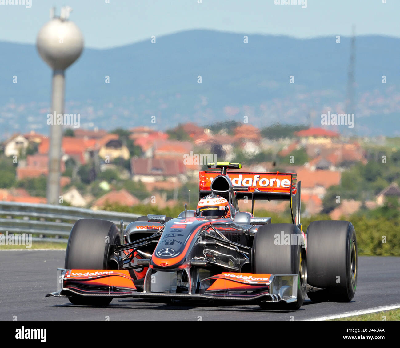 Finnish Formula One driver Heikki Kovalainen of McLaren Mercedes is on ...