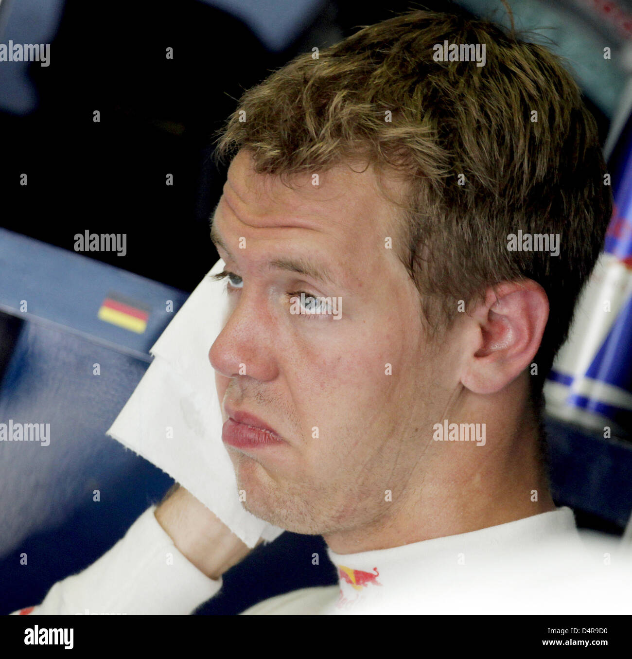 German Formula One driver Sebastian Vettel of Red Bull Racing in the ...