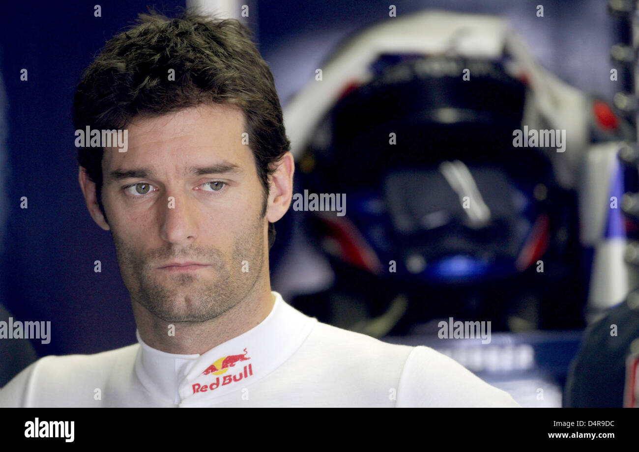 Australian Formula One driver Mark Webber of Red Bull Racing seen in ...