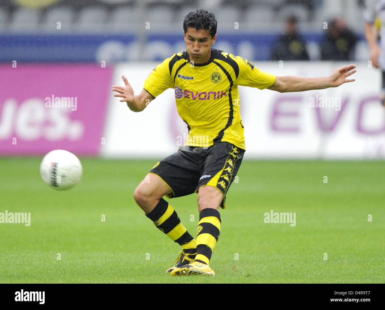 Nuri Sahin of German Bundesliga club Borussia Dortmund (BVB) shown in ...