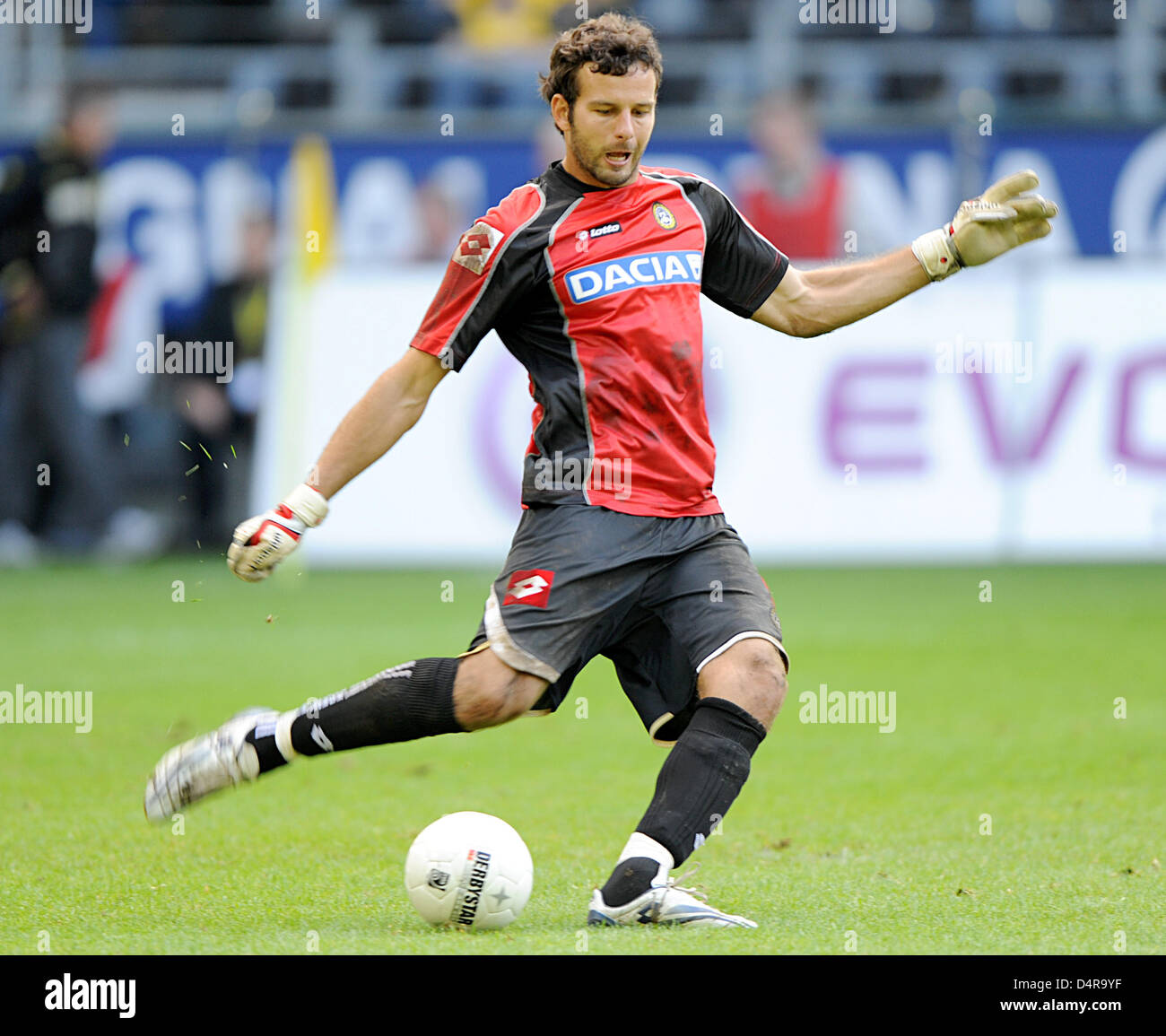 Slovenian goalkeeper Samir Handanovic of Italian club Udinese Calcio ...