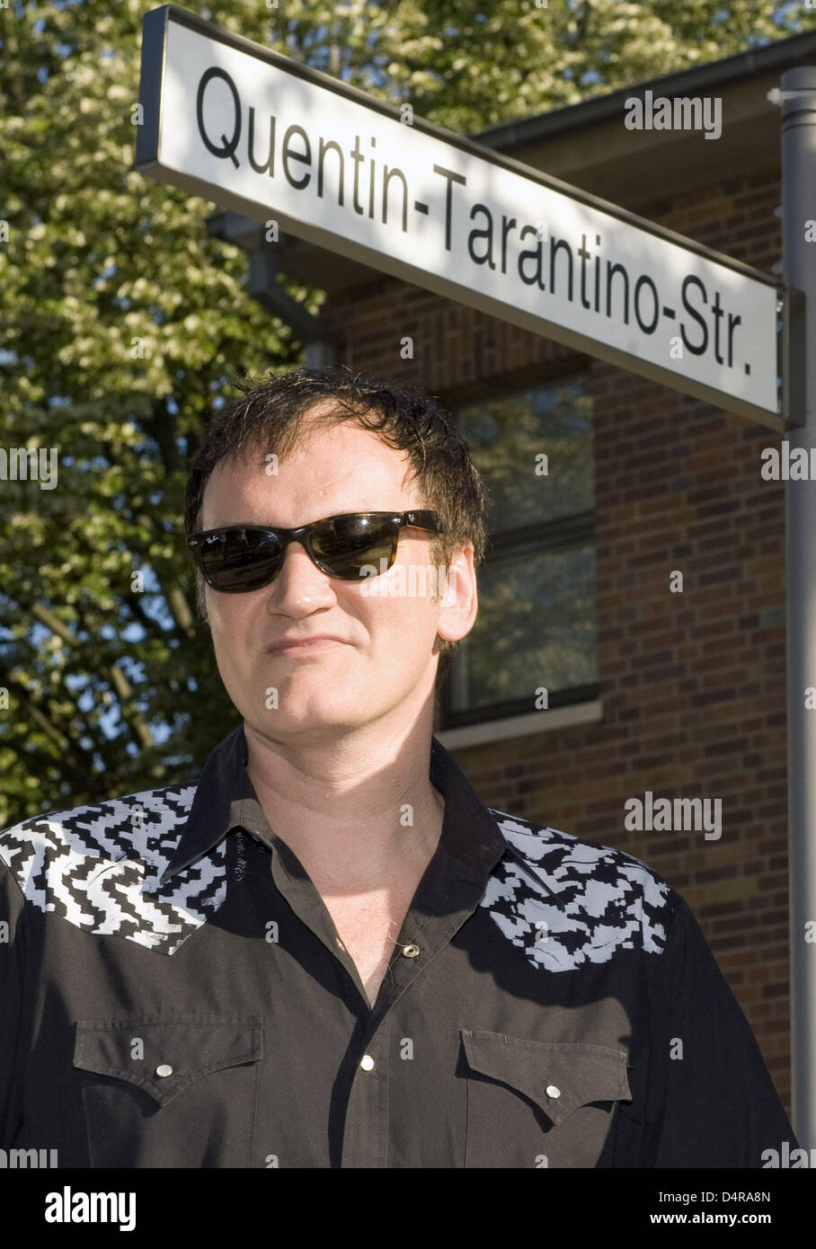 US director Quentin Tarantino poses in front of the ?Quentin Tarantino ...