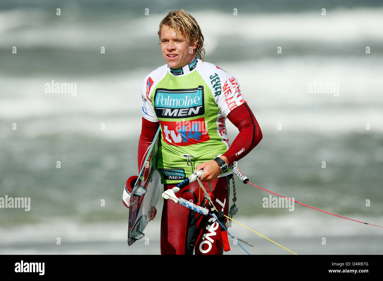 Dutch Kevin Langeree shown after the single elimination freestyle ...