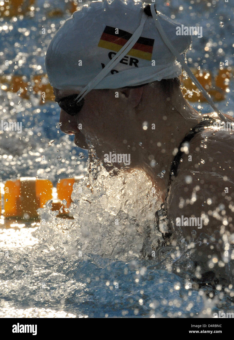 German swimmer Kerstin Vogel shown in action during her semi final of ...