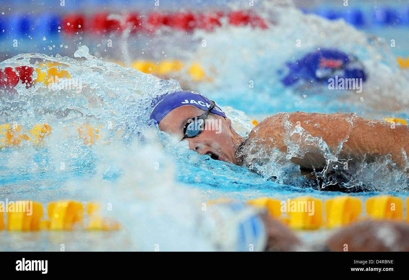 British swimmer Joanne Jackson shown in action during the women?s 800m ...